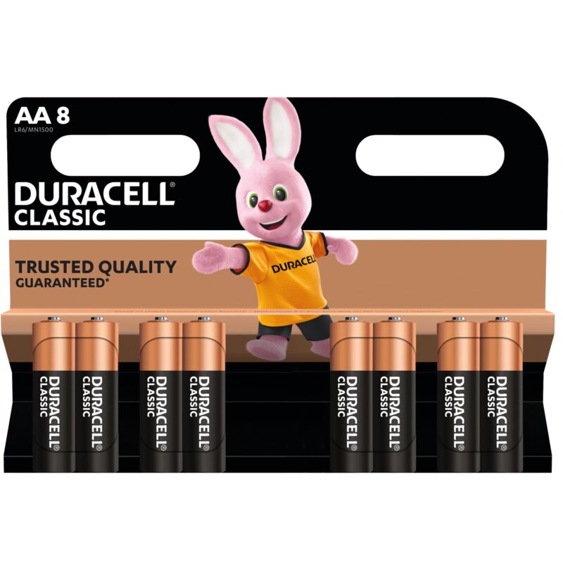 Pack De 8 Piles Duracell - AA LR06