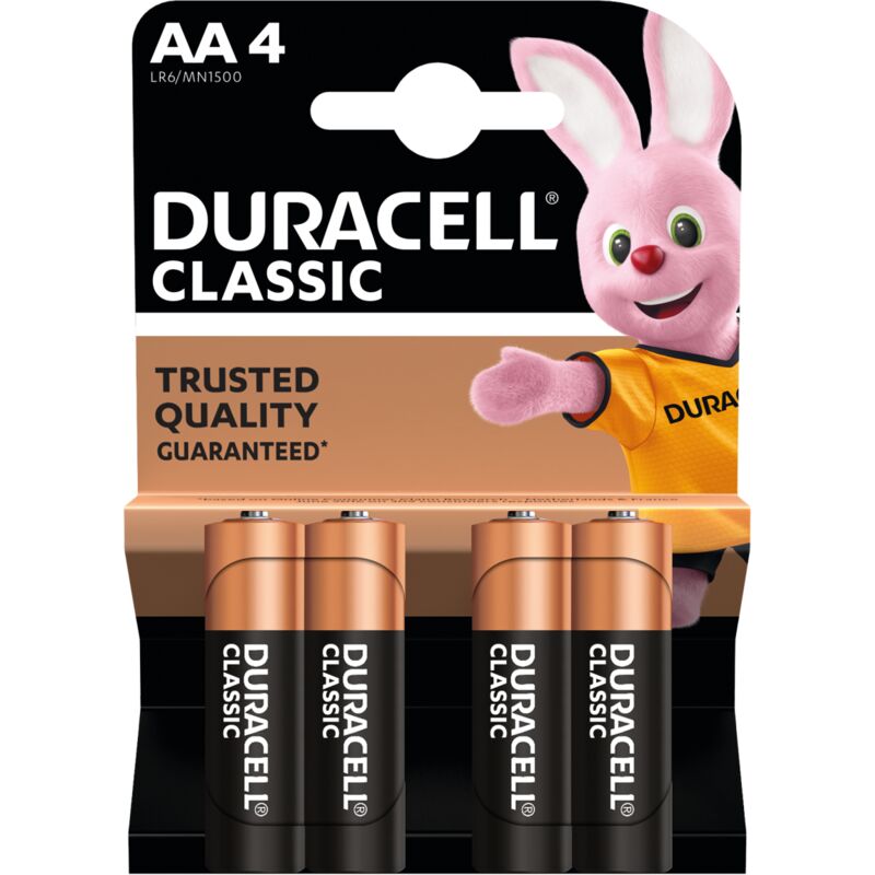 Pack De 4 Piles Duracell - AA LR06