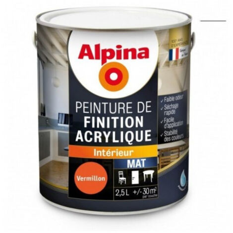 Alpina Peinture de Finition Acrylique - Intérieur - Mat Conditionnement ...