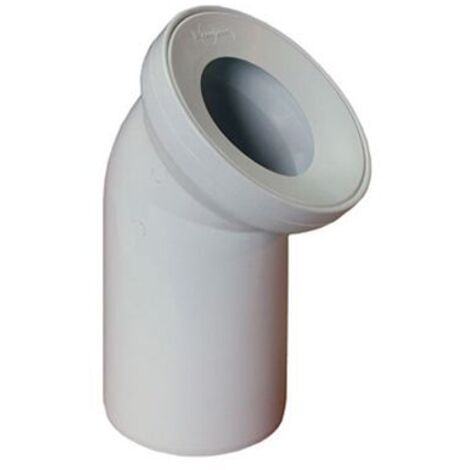 110mm 45deg angle Blanc salle de bains wc tuyau d'eau de toilette raccord