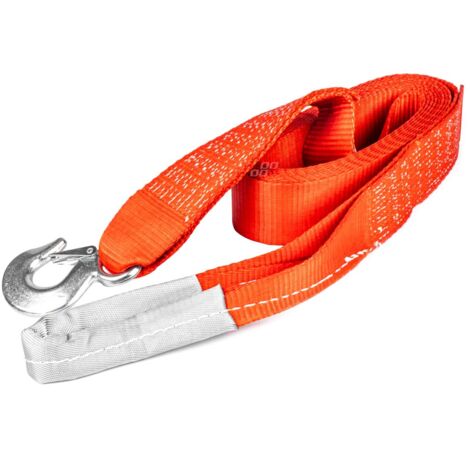 Sangle De Remorquage 7000kg 60mm 5m Crochet+patte