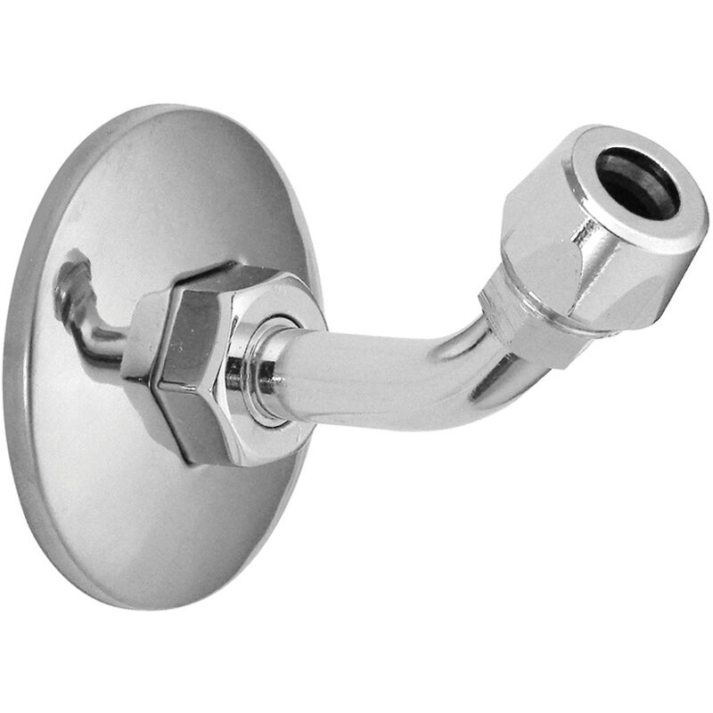 Codo bajo lavabo 45° 1/2'fx3/8'x10 espiga extraíble macho cromada