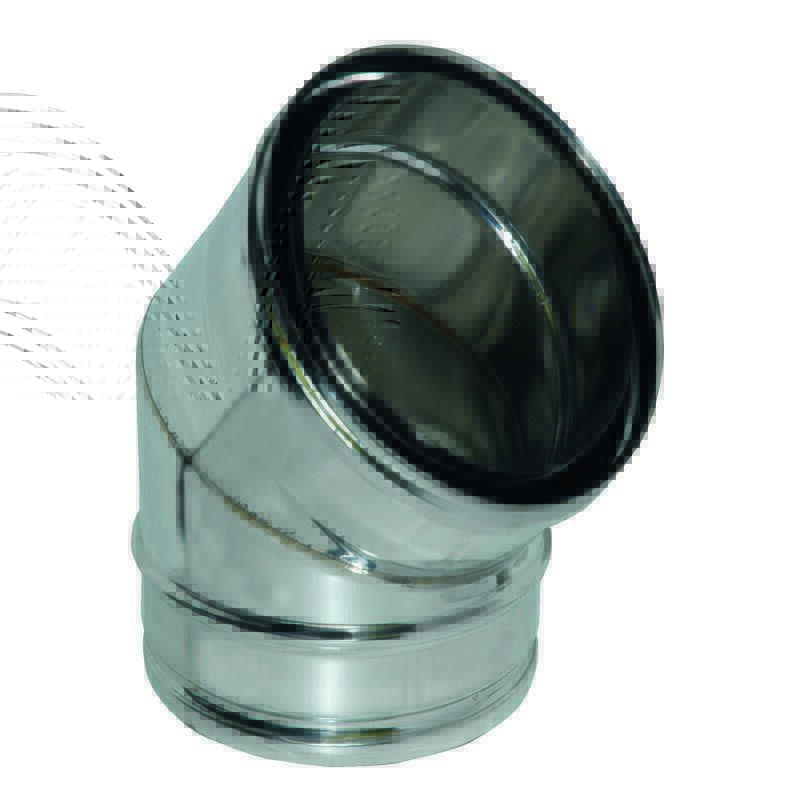 codo de acero inoxidable 30° mf dp air 30g d130