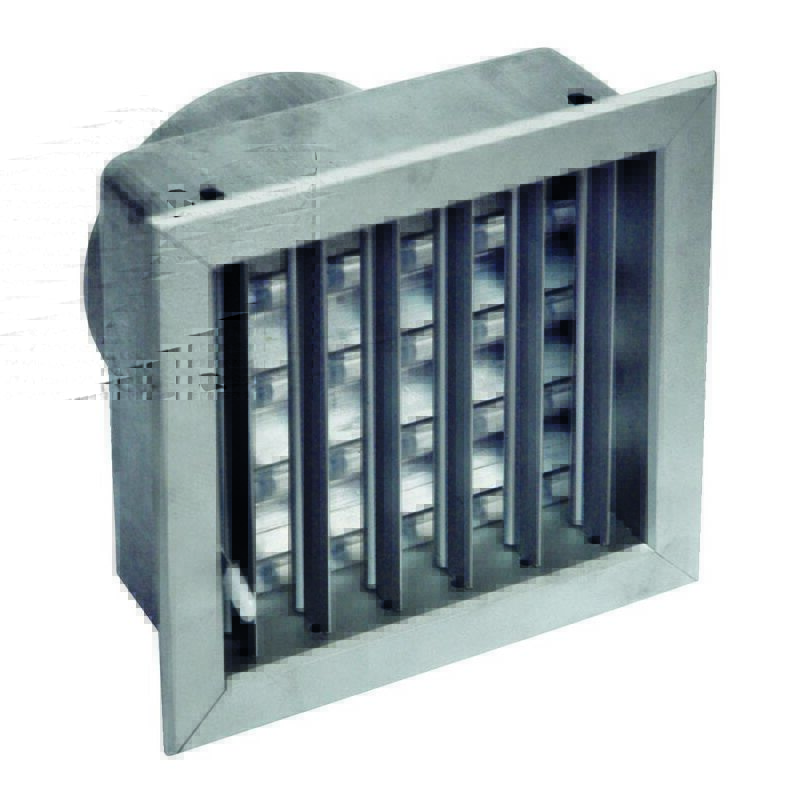 Ventilador de aluminio con aletas móviles para chimeneas 120x120 - Con ...