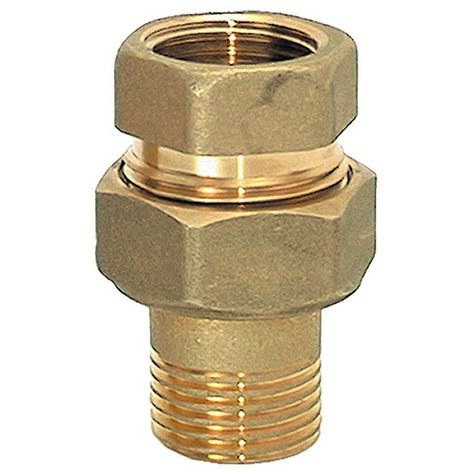 Racor recto de latón 1"1/4 MF - Idrhaus