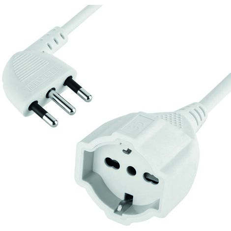 Cable alargador con clavija y enchufe