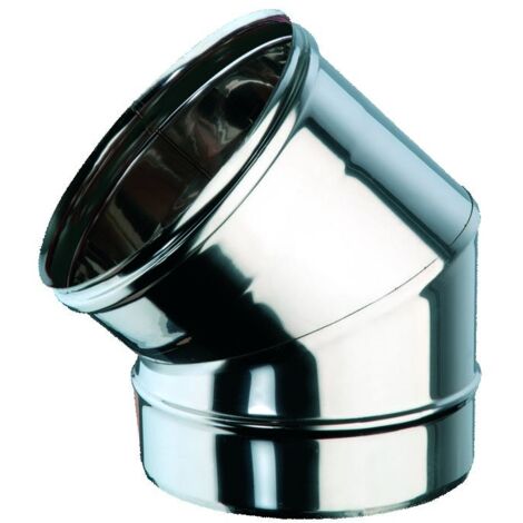 Codo 45° diámetro mf 300 acero inoxidable AISI 316L