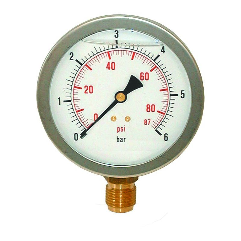 Radial-Manometer im Glyzerinbad ø 100
