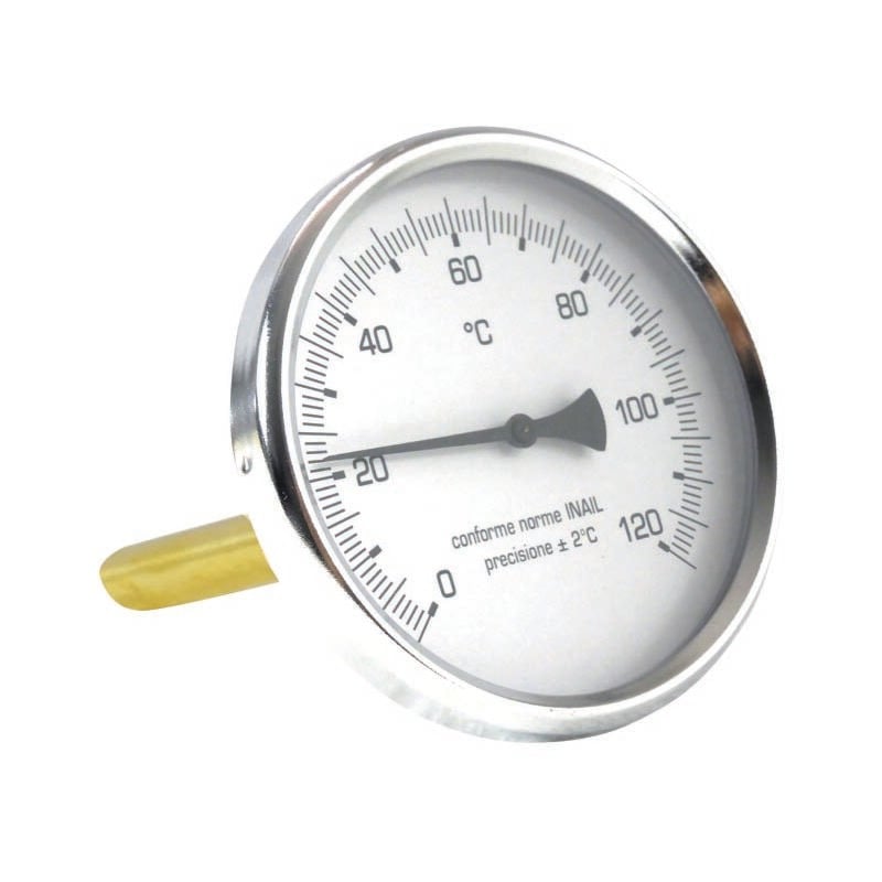 Bimetall-Thermometer rückseitiger Anschluss ø 100