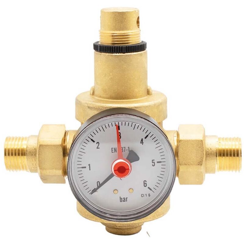 Wasserdruckminderer mit Manometer Druckminderer x h2o ram 1"1/4 c/man d.52