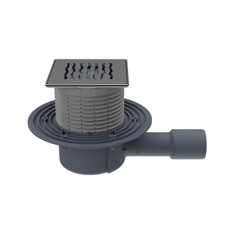 Bodengully DN40/50, waagerecht, geruchsneutral 'Primus blau', 121x121mm/115x115mm, 'Klick-Klack ...