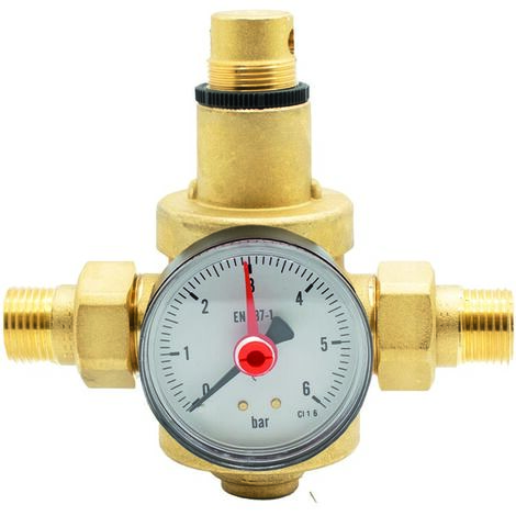 Wasserdruckminderer mit Manometer Druckminderer x h2o ram 2" c/man d.52