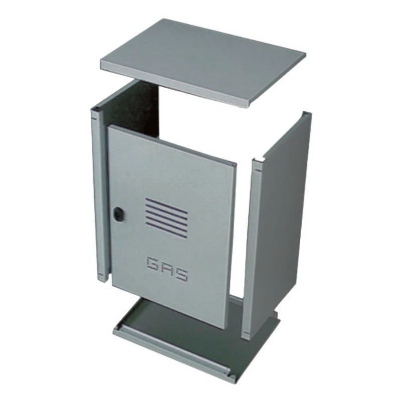 Coffret de compteur de gaz en tôle galvanisée h50 l30 p24