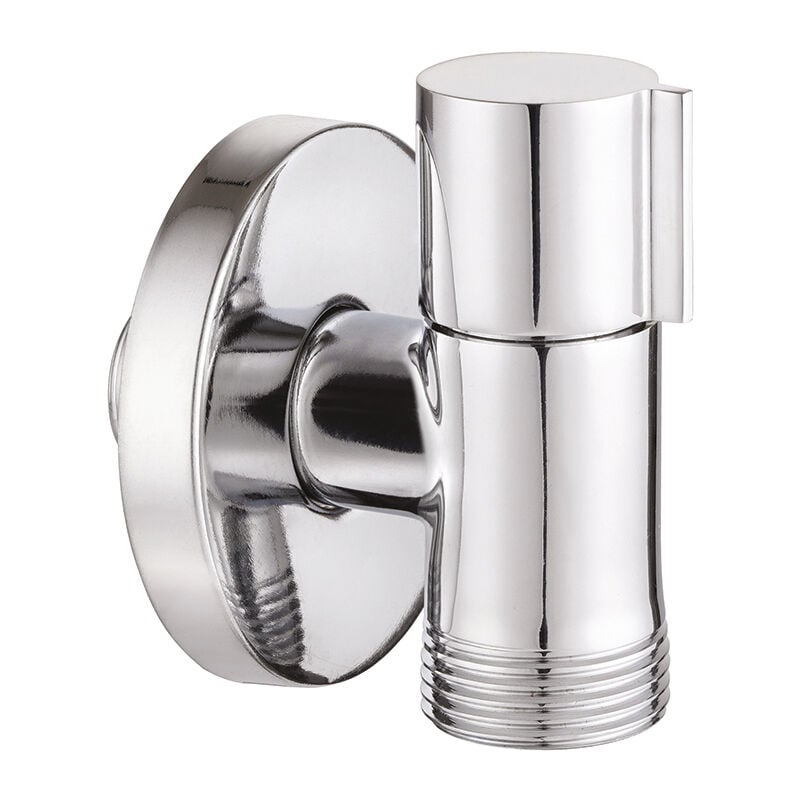 Robinet à faible encombrement avec raccord pour lave-linge - Poignée en laiton