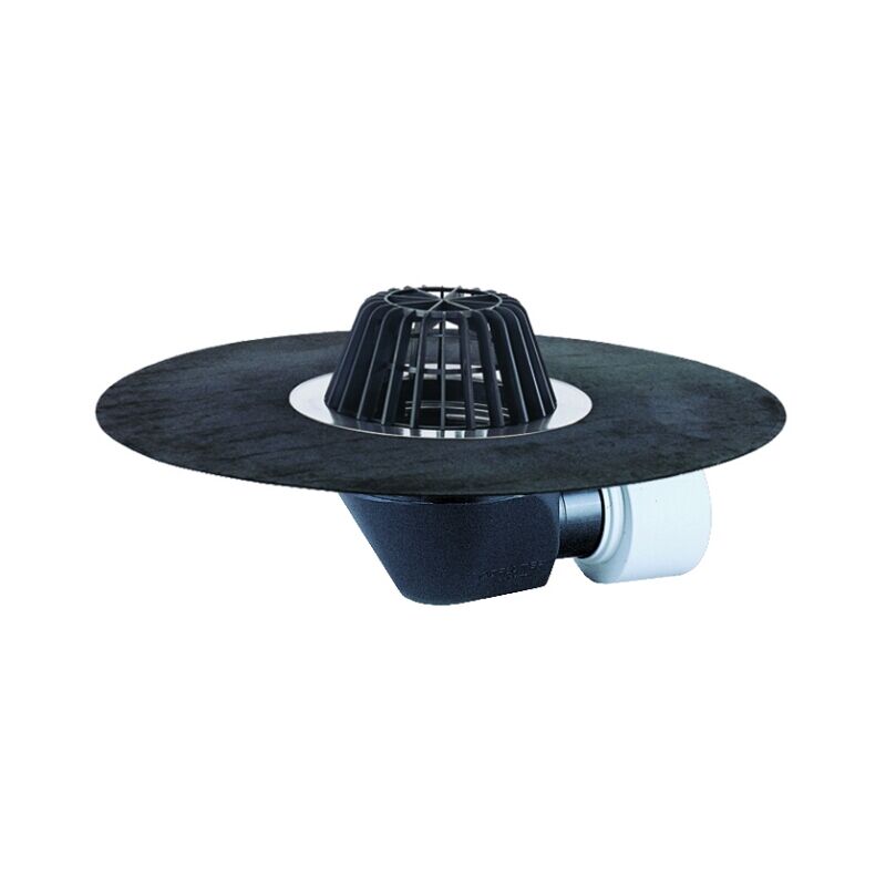 Drain de terrasse horizontal DN75/110, tôle bitumée soudée, collecteur ...