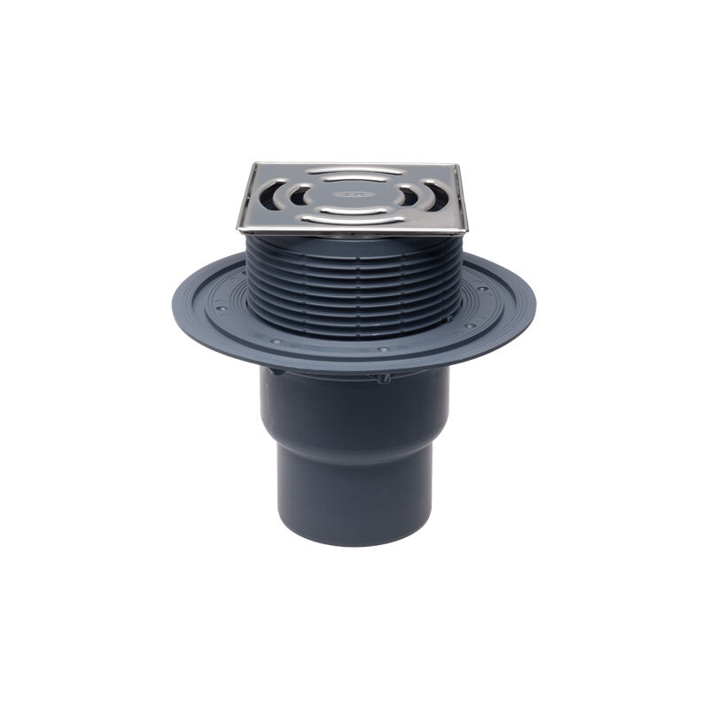 Siphon de balcon et de terrasse DN75/110 vertical avec siphon anti-gel ...