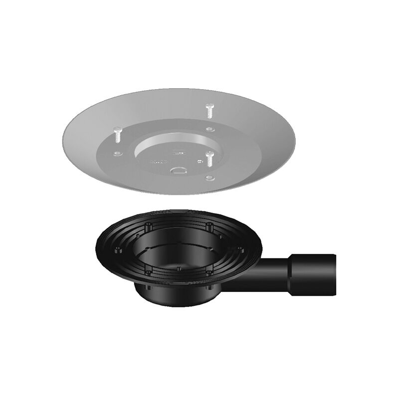 Siphon de balcon et de terrasse DN40/50 horizontal avec nouvelle ...