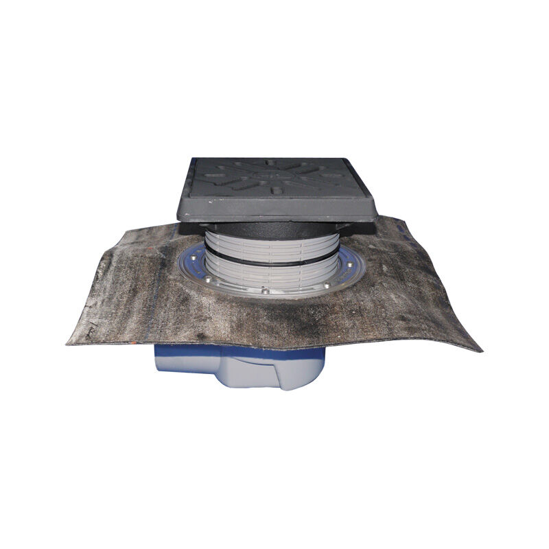 Ecoulement horizontal 'Perfekt' DN110, tôle bitumée soudée, cadre ...