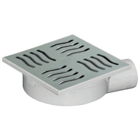 Regard siphonné en ABS 150x150mm gris d50