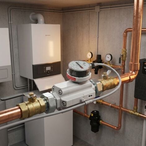 Compteur de gaz non fiscal QA65 DN50 turbine 6-100 m³/h avec impulsion ...