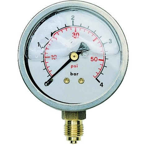 Manomètre radial à bain de glycérine ø 63