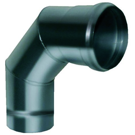 coude 90° mf - acier 0.8 avec inspection coude 90° avec inspection d.80 sp.0.8 noir émaillé