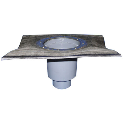Drain vertical 'Perfekt' DN160, tôle bitumée soudée, corps seul