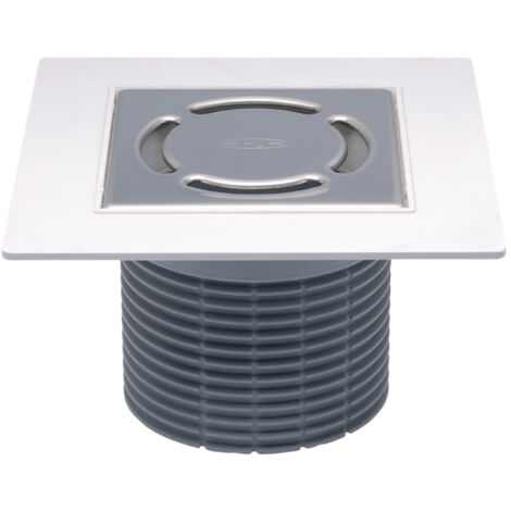 Support de grille d 110mm, collier en PVC 185x185mm, grille en acier ...