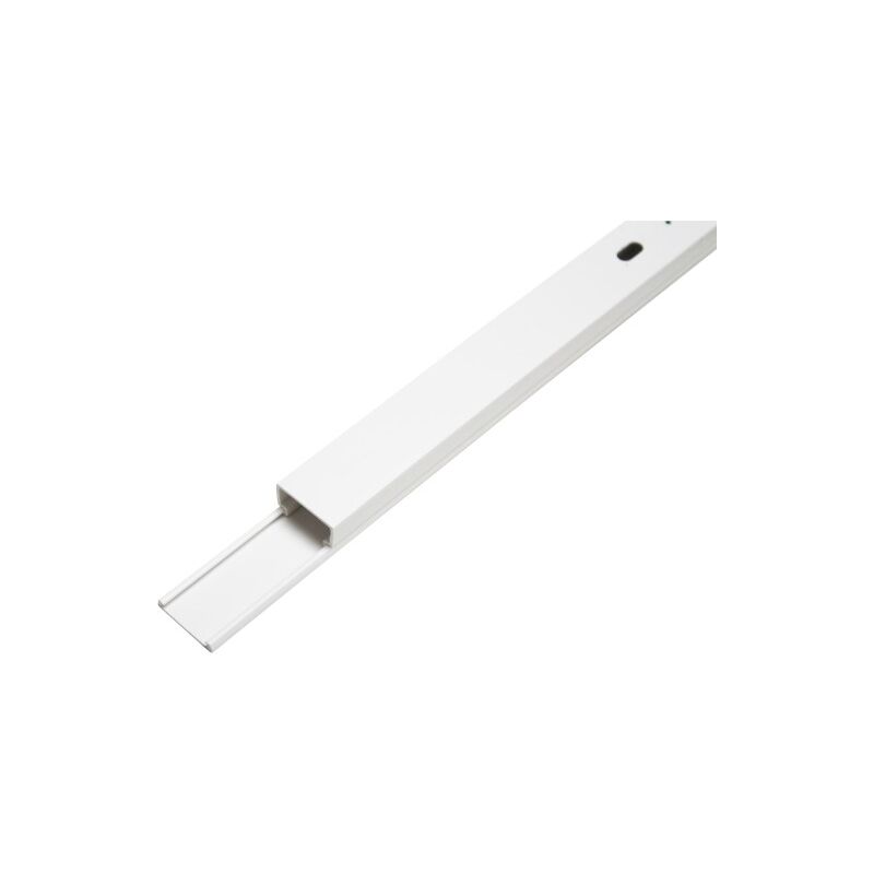 Goulotte électrique PVC 32x15mm blanc 2m Elektroplast
