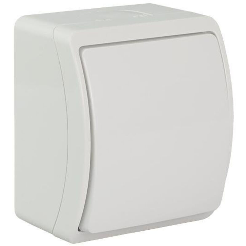 Interrupteur unipolaire étanche blanc IP44 KOALA
