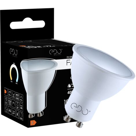 Ampoule LED FARI GU10 10W 4000K neutre 1000lm 120° Edo Solutions