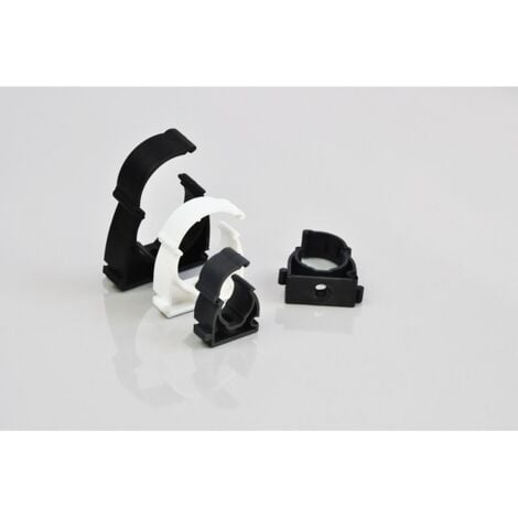 Collier clips 22mm 20 pièces noir Elektroplast