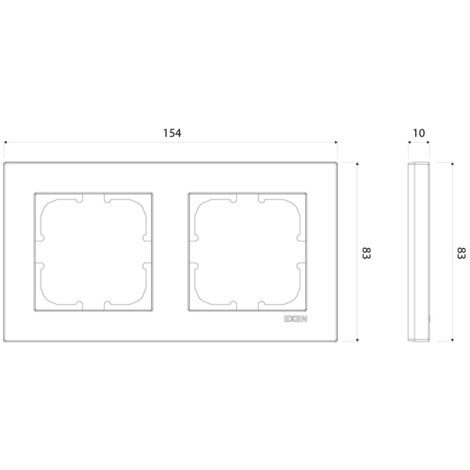 Cadre double noir métallique EXEN KARELL