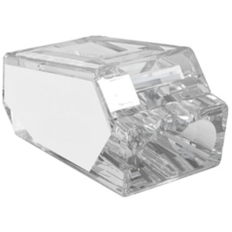 Borne de raccordement pour câbles rigides 2x 0,5-2,5mm2 Blanc EDO Technic