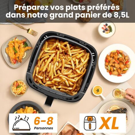 Air Fryer 8.5L, 1785W Friteuse Sans Huile avec Fenêtre Transparente, 9 ...