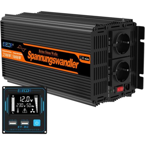 Convertisseur 12V 24V 500W AZO PU-500 avec protection électronique ...