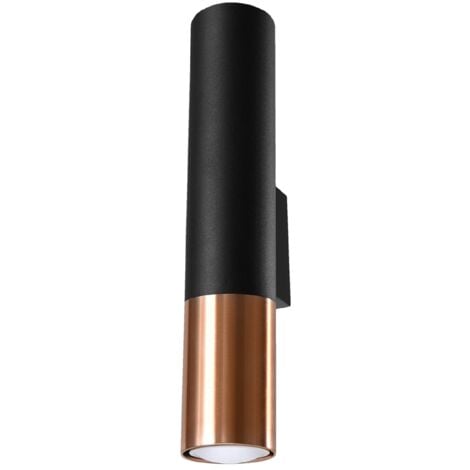 LOOPEZ black/copper wall lamp