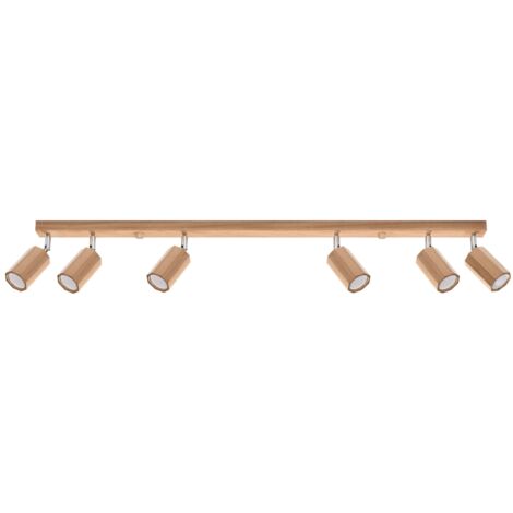 ZEKE 6 oak ceiling lamp