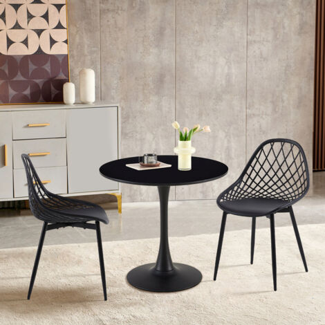 H.J WeDoo Table ronde de style médiéval moderne - 75 cm pour cuisine ...