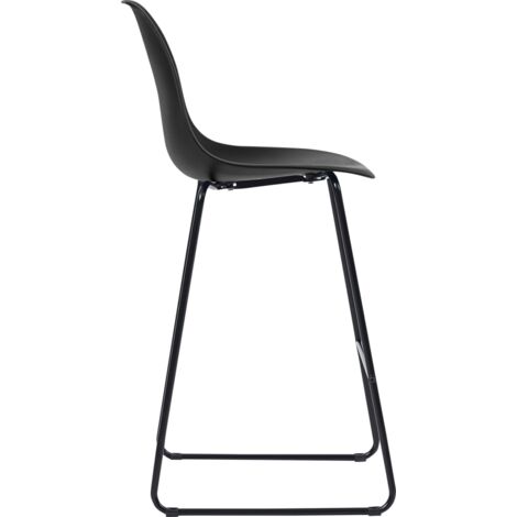 Maison Exclusive Barhocker 4 Stk. Schwarz Kunststoff