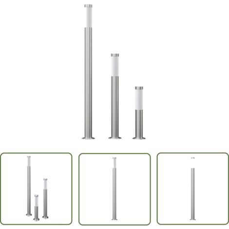Gartenleuchte 3er Set - Gartenleuchten - Edelstahl Gartenleuchte ...
