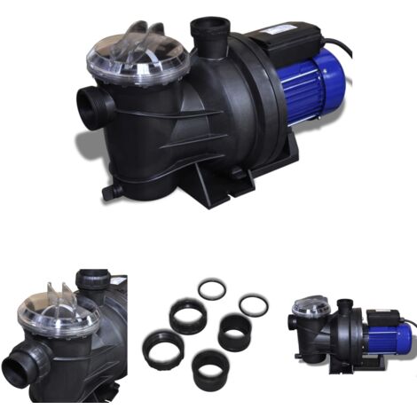 Schwimmbadpumpe Umwälzpumpe Poolpumpe Pumpe elektronik blau 1200W - Pool- & Whirlpool-Filter