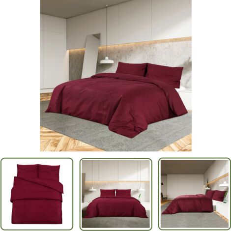 Bettwasche Bordeaux Rot