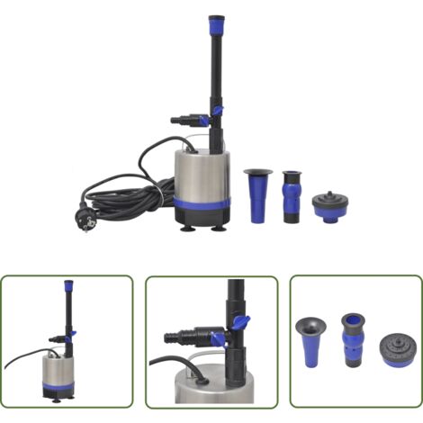 The Living Store Springbrunnenpumpe 50 W 1750 L/h - Teichpumpe ...