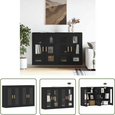 Schwarzer Schrank Wohnzimmer
