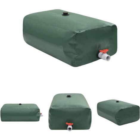 The Living Store Wassertank mit Wasserhahn Faltbar 670 L PVC ...
