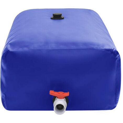 The Living Store Wassertank mit Wasserhahn Faltbar 500 L PVC ...