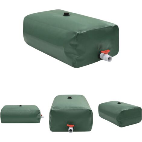 The Living Store Wassertank mit Wasserhahn Faltbar 360 L PVC ...