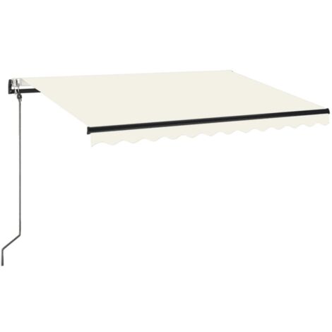 Automatische Markise mit LED & Windsensor 350x250 cm Creme ...