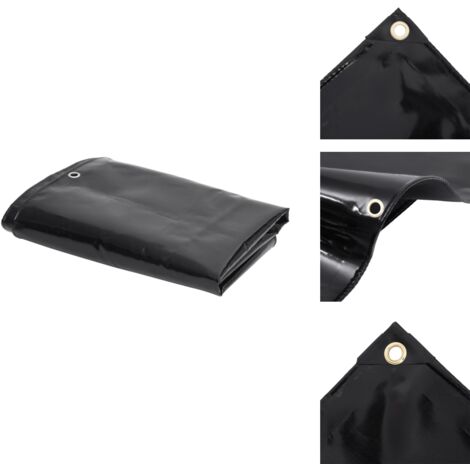 Abdeckplane 650 g/m² 2x3 m Schwarz - Plane - Abdeckplane - Wasserdichte Plane - Outdoor Plane ...